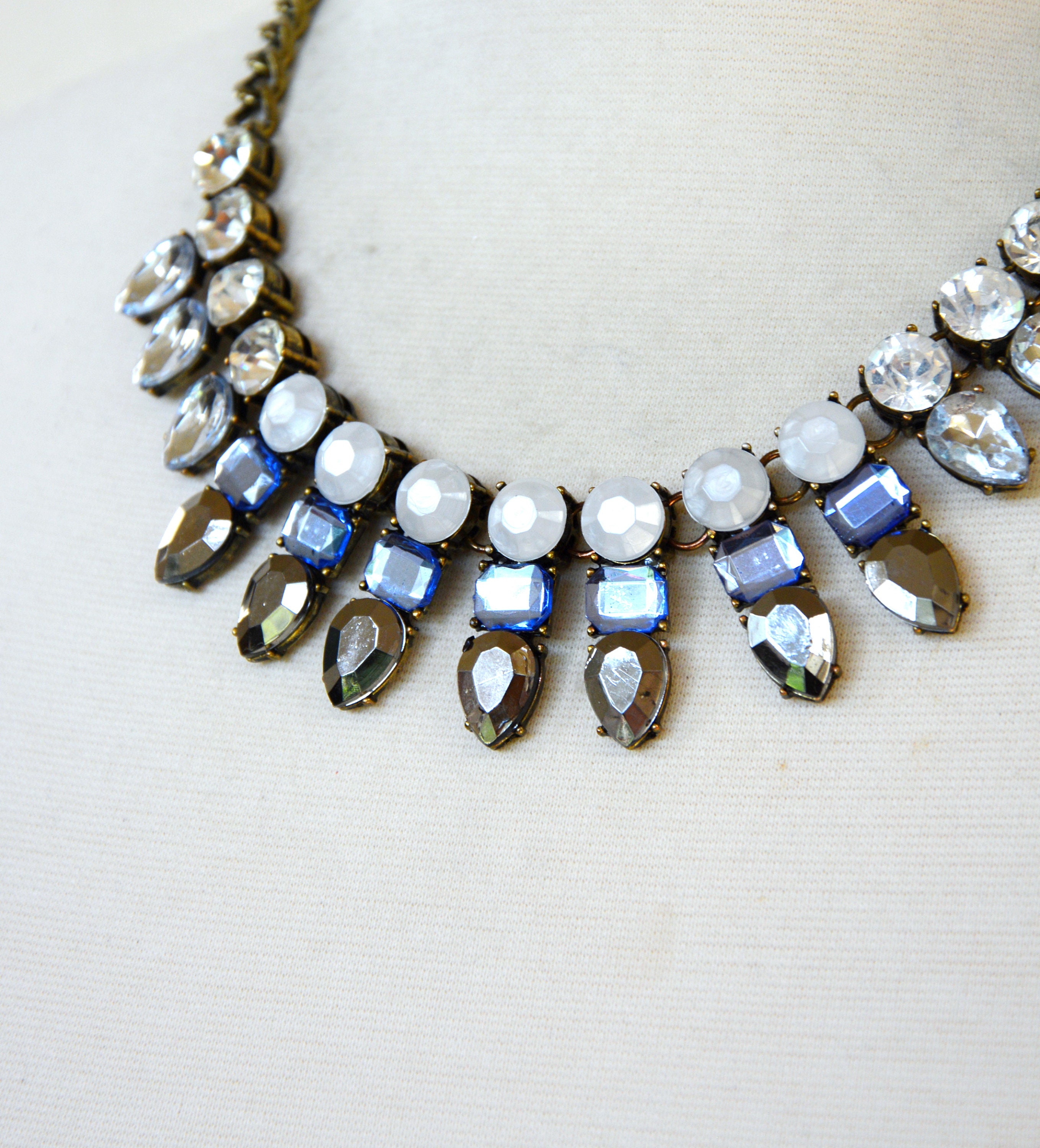 Holiday necklace Party necklace Statement necklace Gemstone | Etsy