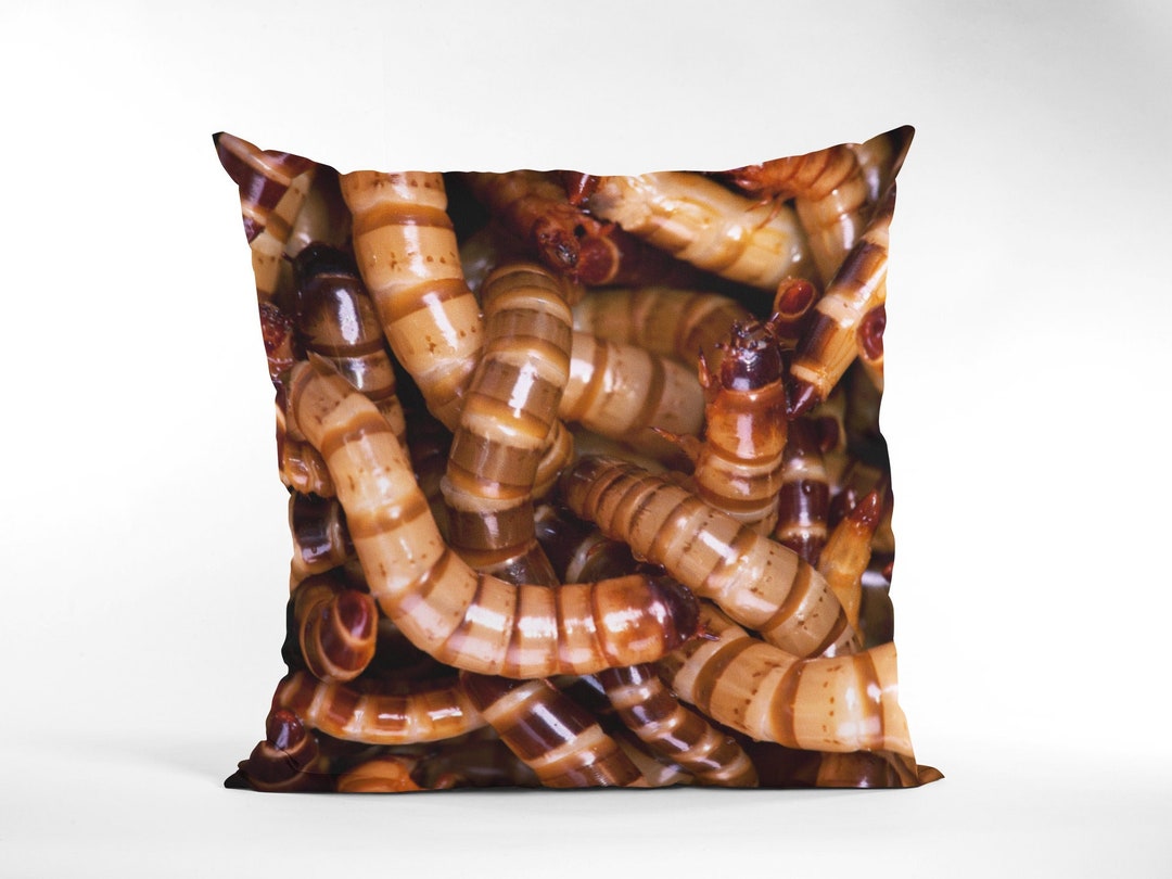 Worms Pillow - Gag Gift - Scary - Insects Lover - Maggots - Horror ...
