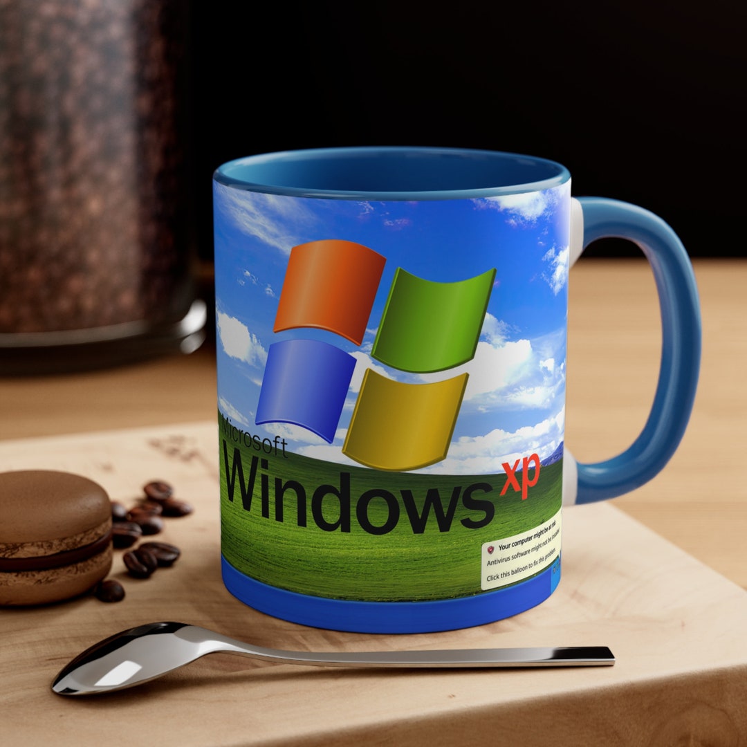Windows XP Mug Coffee Cup Logo Retro Geeky Gift Nerdy Nostalgic ...