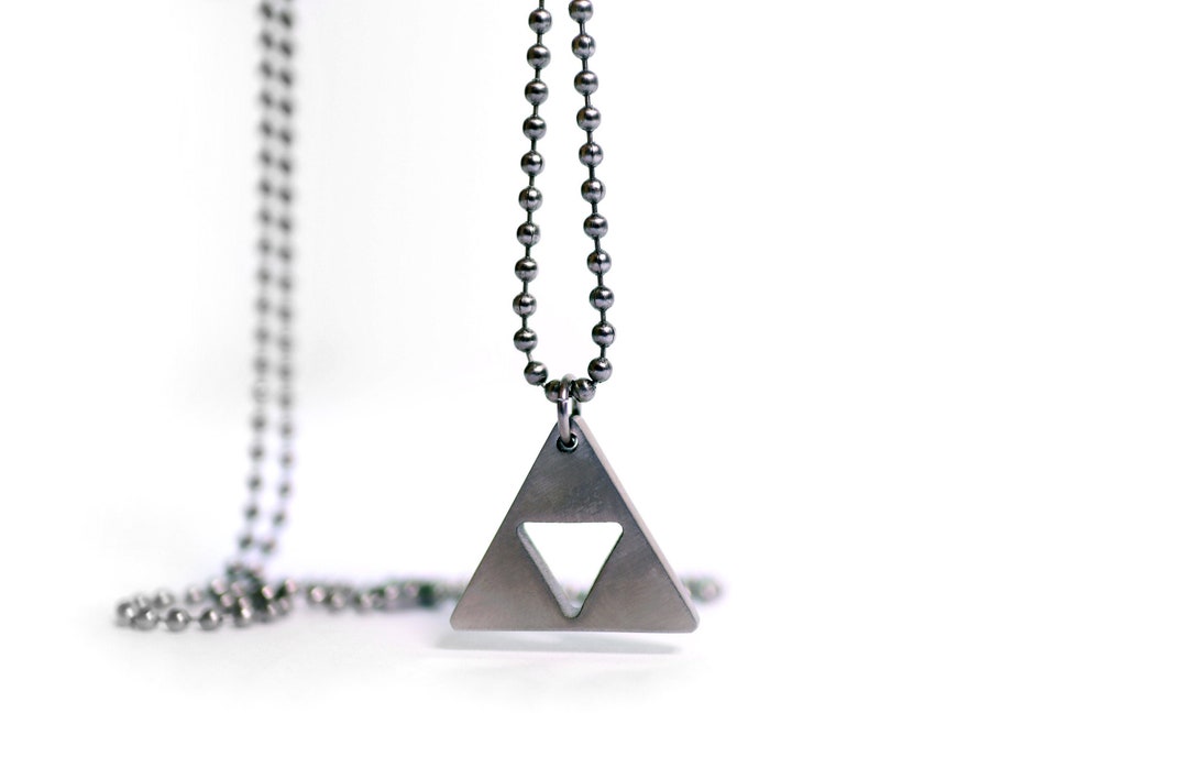 Zelda Trifoce Chain 25mm MATTE Stainless Steel 60cm Ball Chain - Etsy