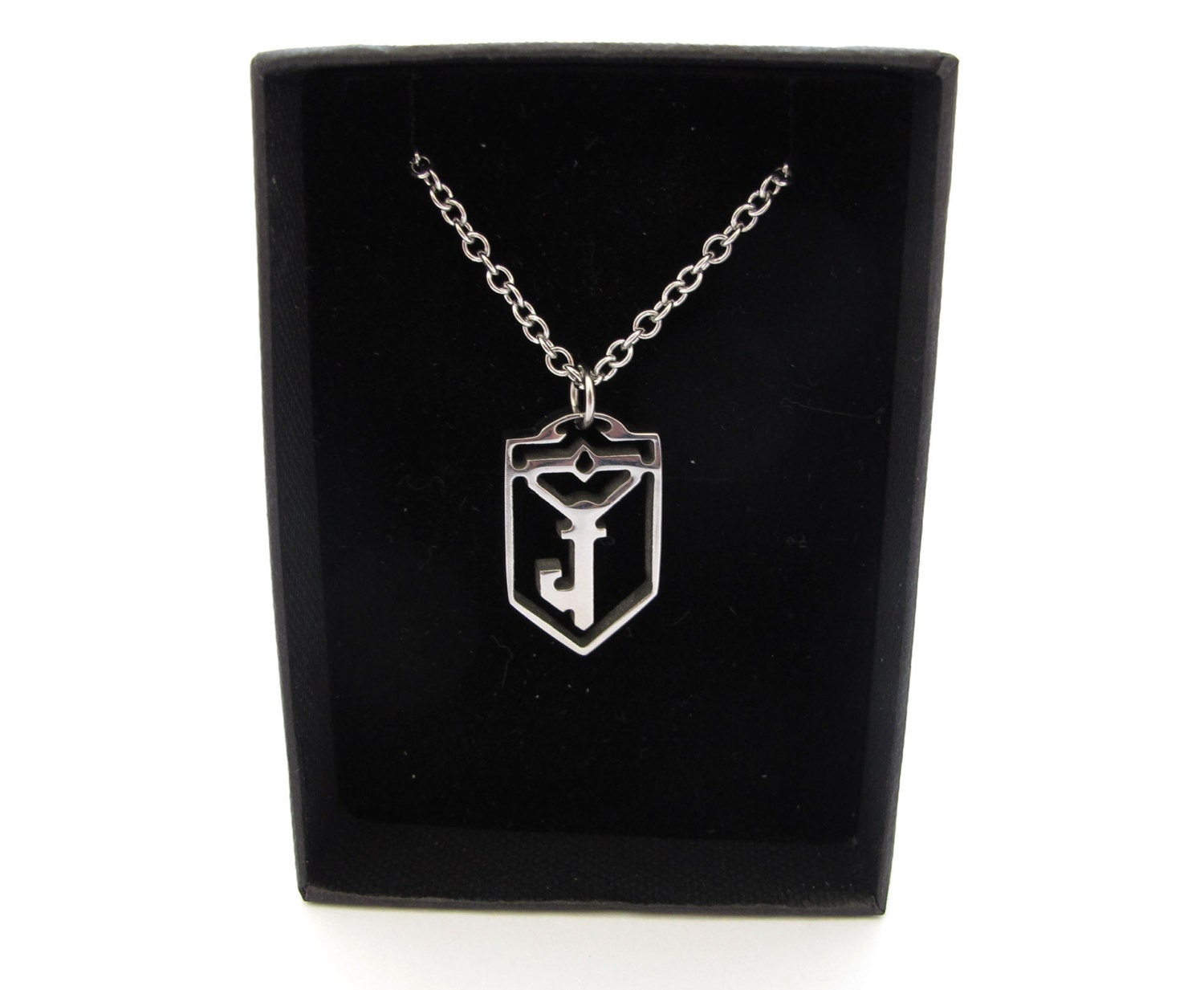 Ingress Resistance Key Symbol Necklace Stainless Steel - Etsy