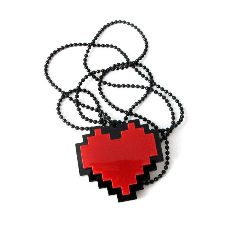 Pixel Necklace - Etsy