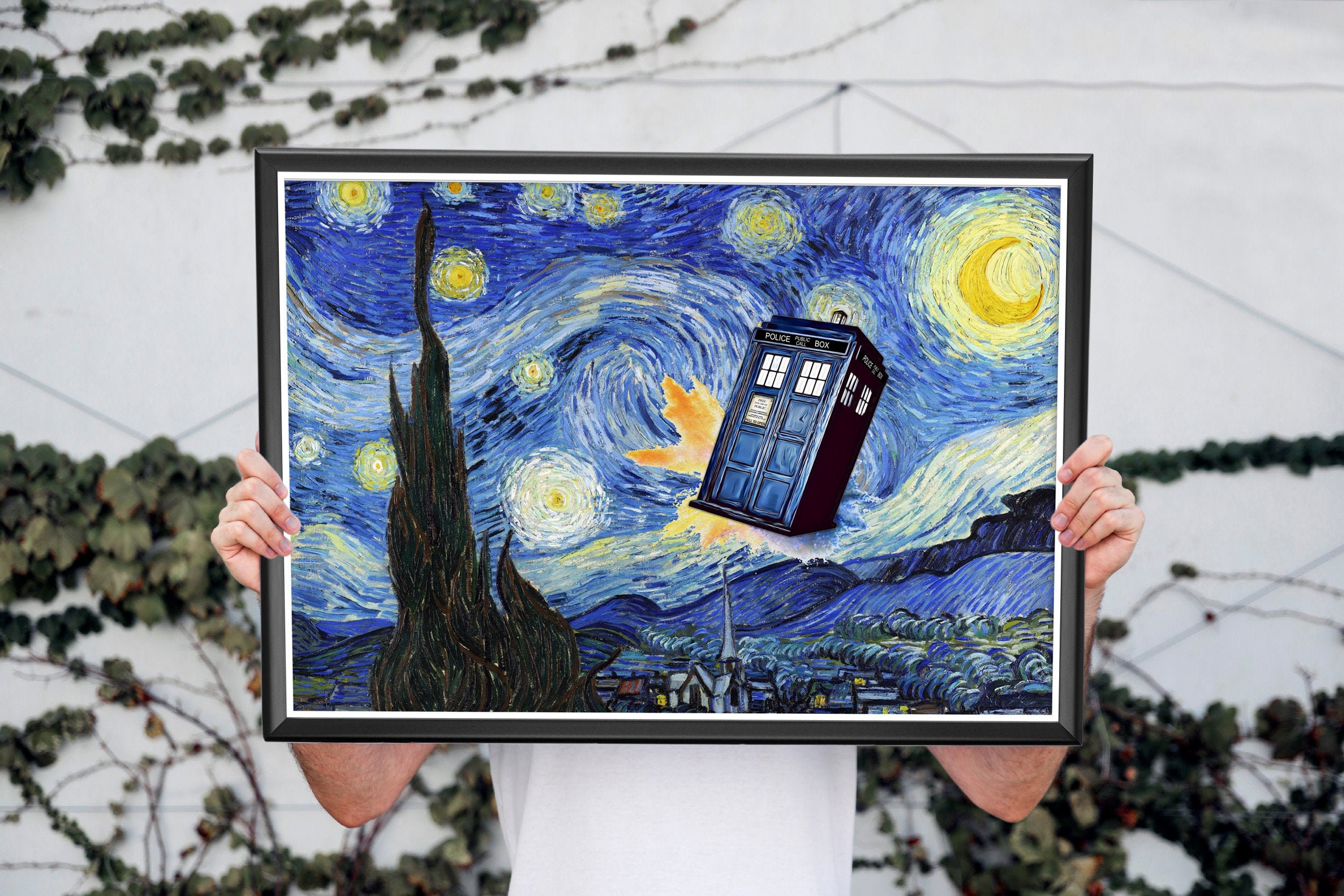 Vincent Van Gogh Starry Night Tardis Tardis On Starry Nighy Vam Gogh