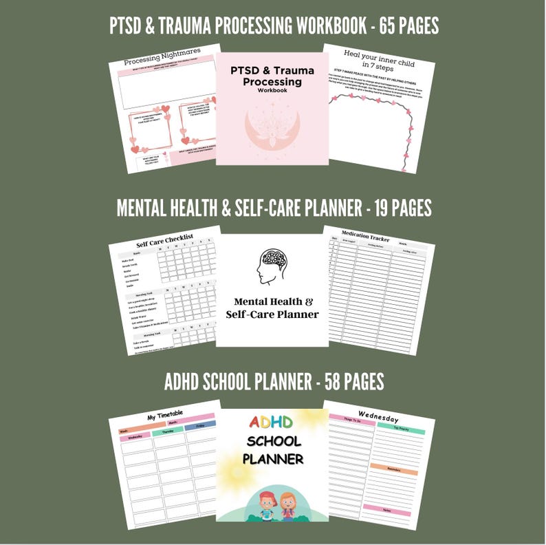 Mental Health Planner – Mega Bundle Printable & Digital Planners|mood ...