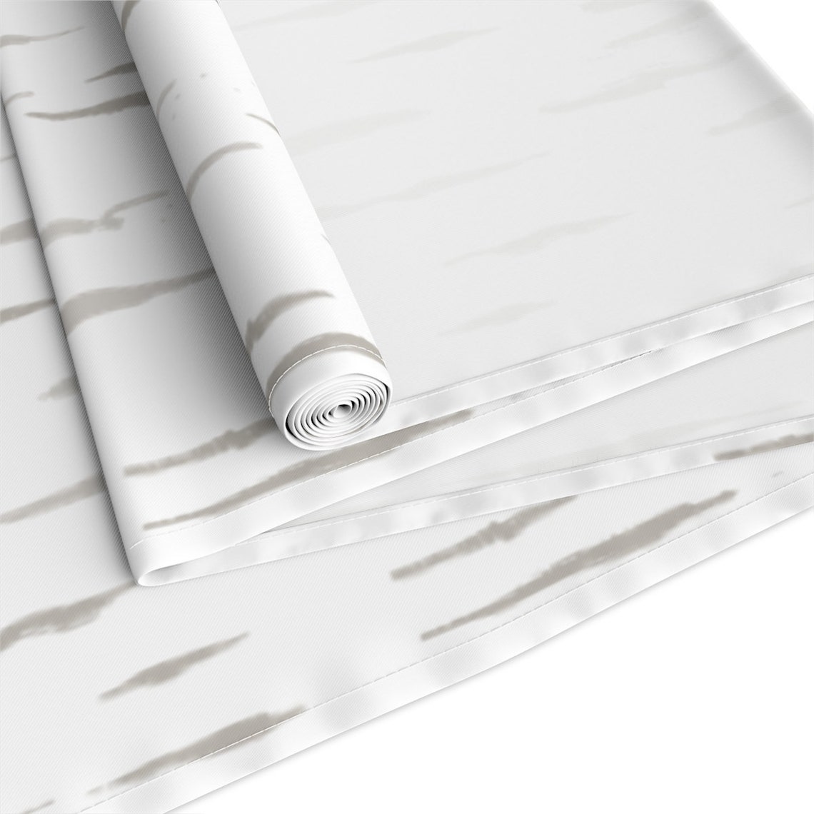 White Birch Bark Pattern Table Runner - Christmas Tree Table Runner ...