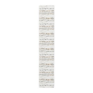 White Birch Forest Table Runner - Watercolor Birch Trees, Winter Birch ...