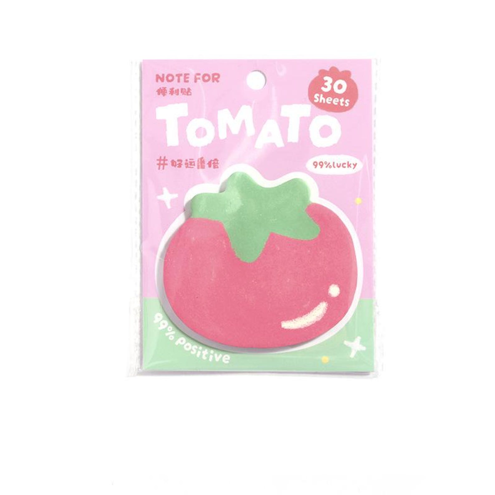 Sticky Notes Cute Sticky Memo Notepads 30 Sheets Tomato Kiwi Toast ...