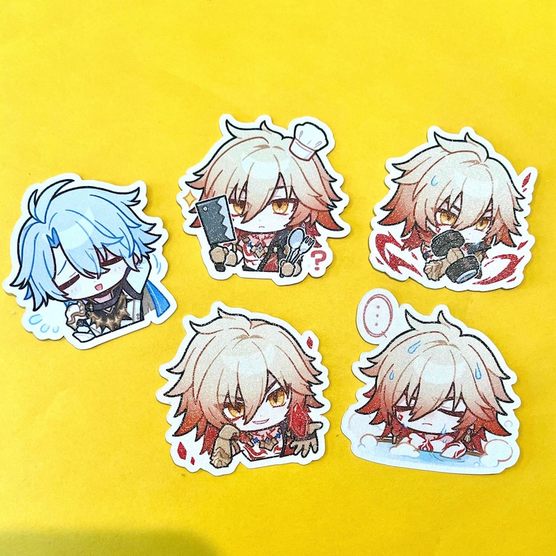 5PCS Honkai: Star Rail Glitter Stickers - Character Merch - Etsy