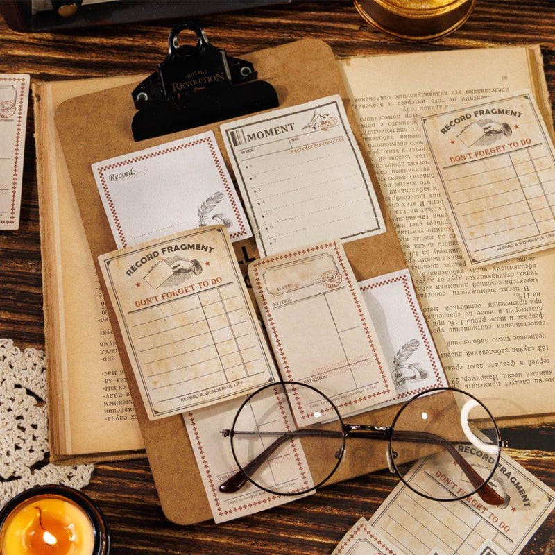 Vintage Sticky Notepad - Etsy UK