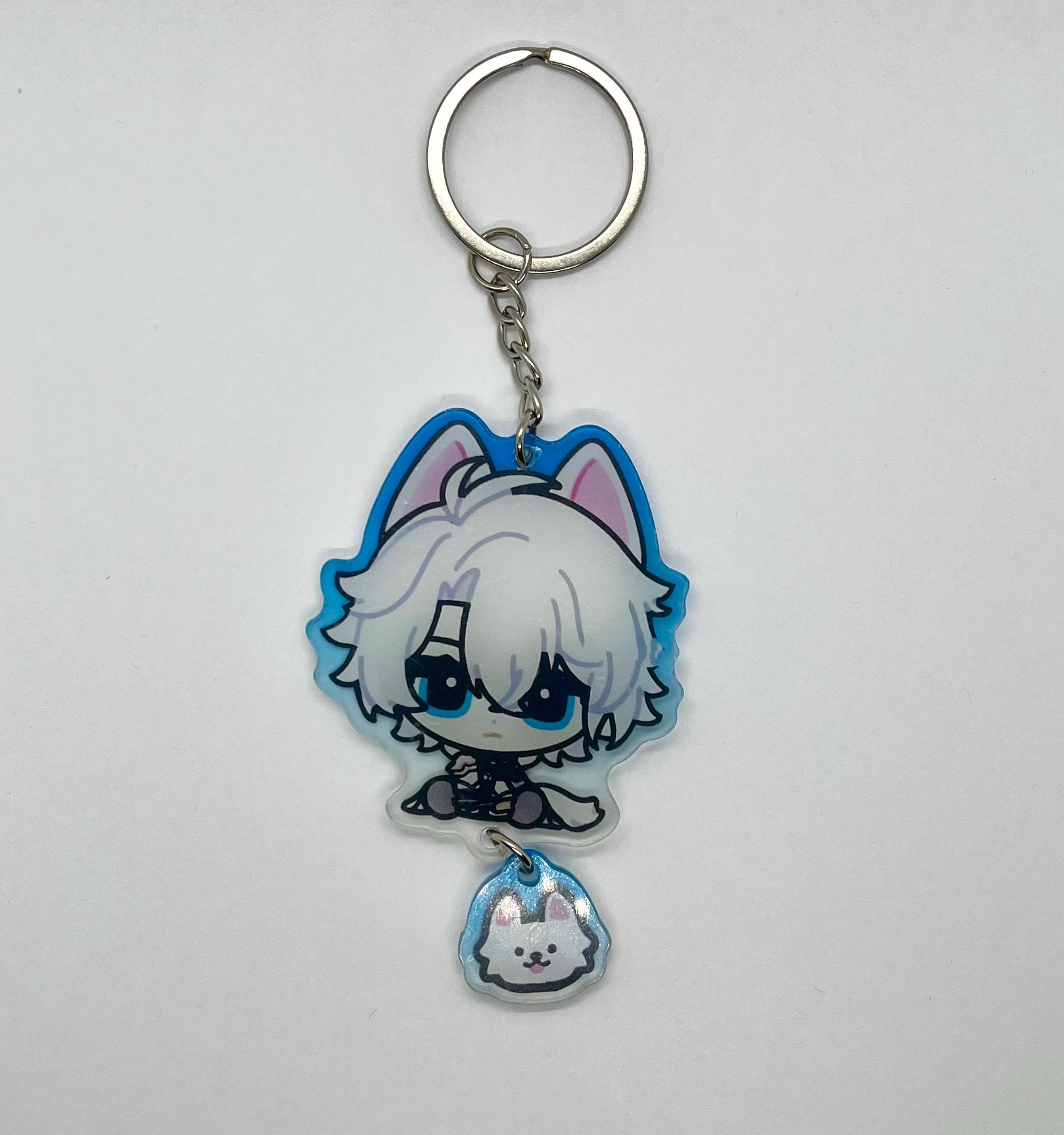 HSR Phainon Anaxa Chibi Double Sided Acrylic Charms Key Chains ...
