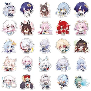 50PCS HSR Honkai Star Rail Chibi Stickers Water Proof - Etsy