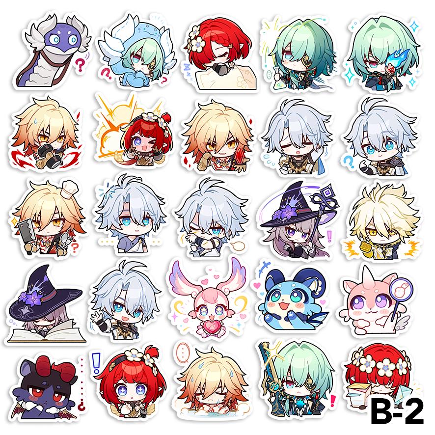 50PCS HSR Honkai Star Rail Chibi Stickers Water Proof - Etsy