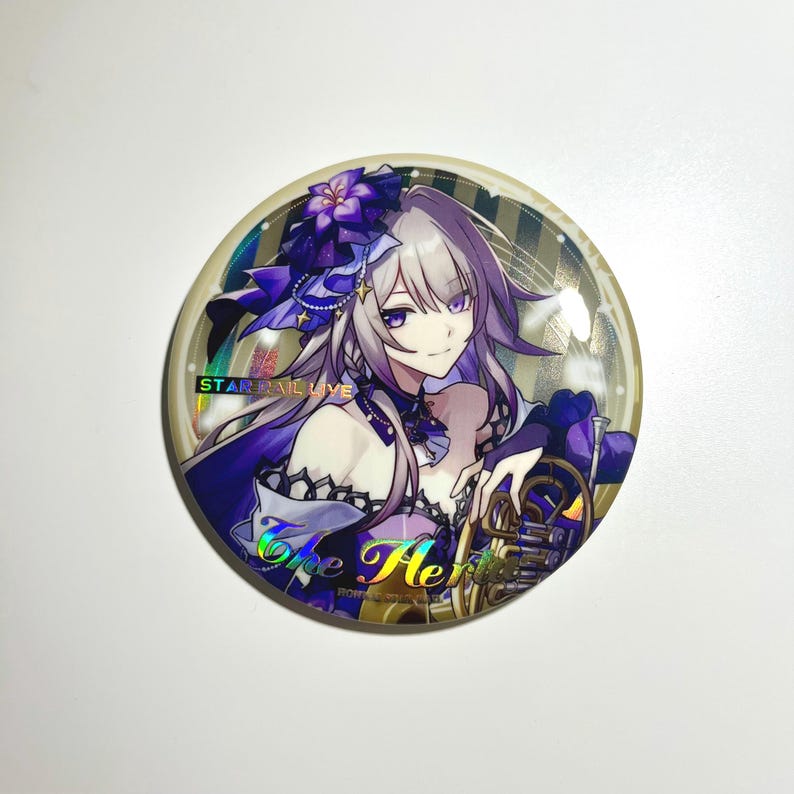 HSR Glitter Shining Large Buttons Pins 7.5cm the Herta Archeron ...