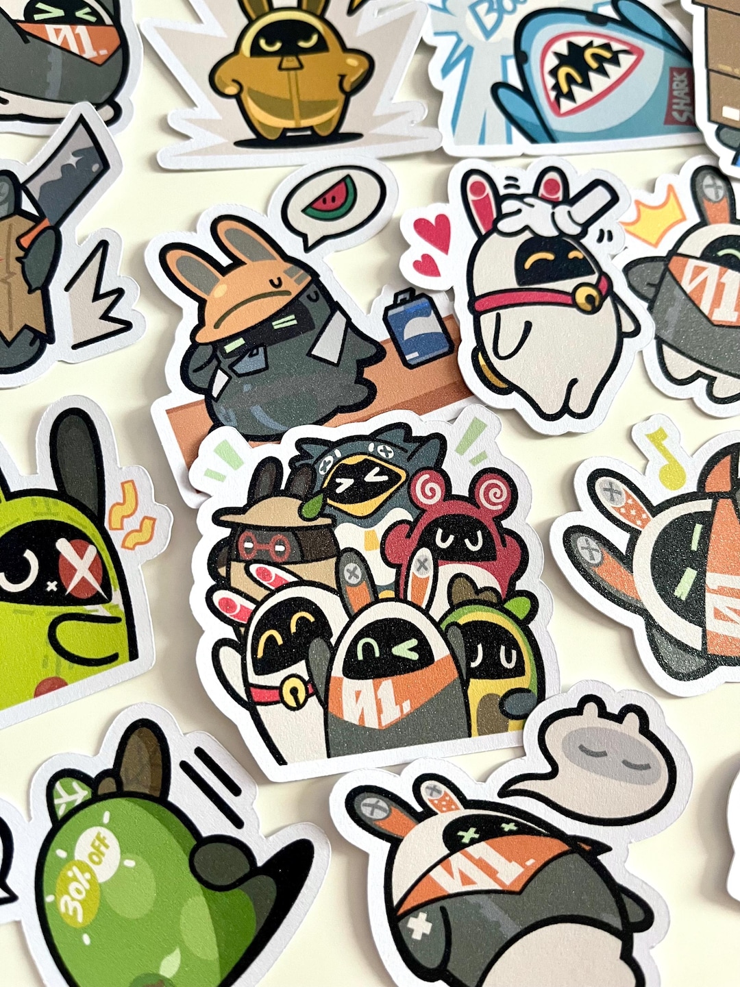15PCS ZZZ Bangboo Stickers Holographic Shimmering Shining Stickers ...
