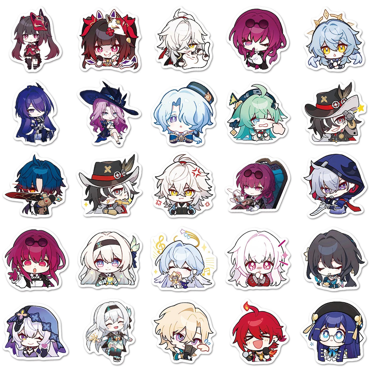 50PCS HSR Honkai Star Rail Chibi Stickers Water Proof - Etsy