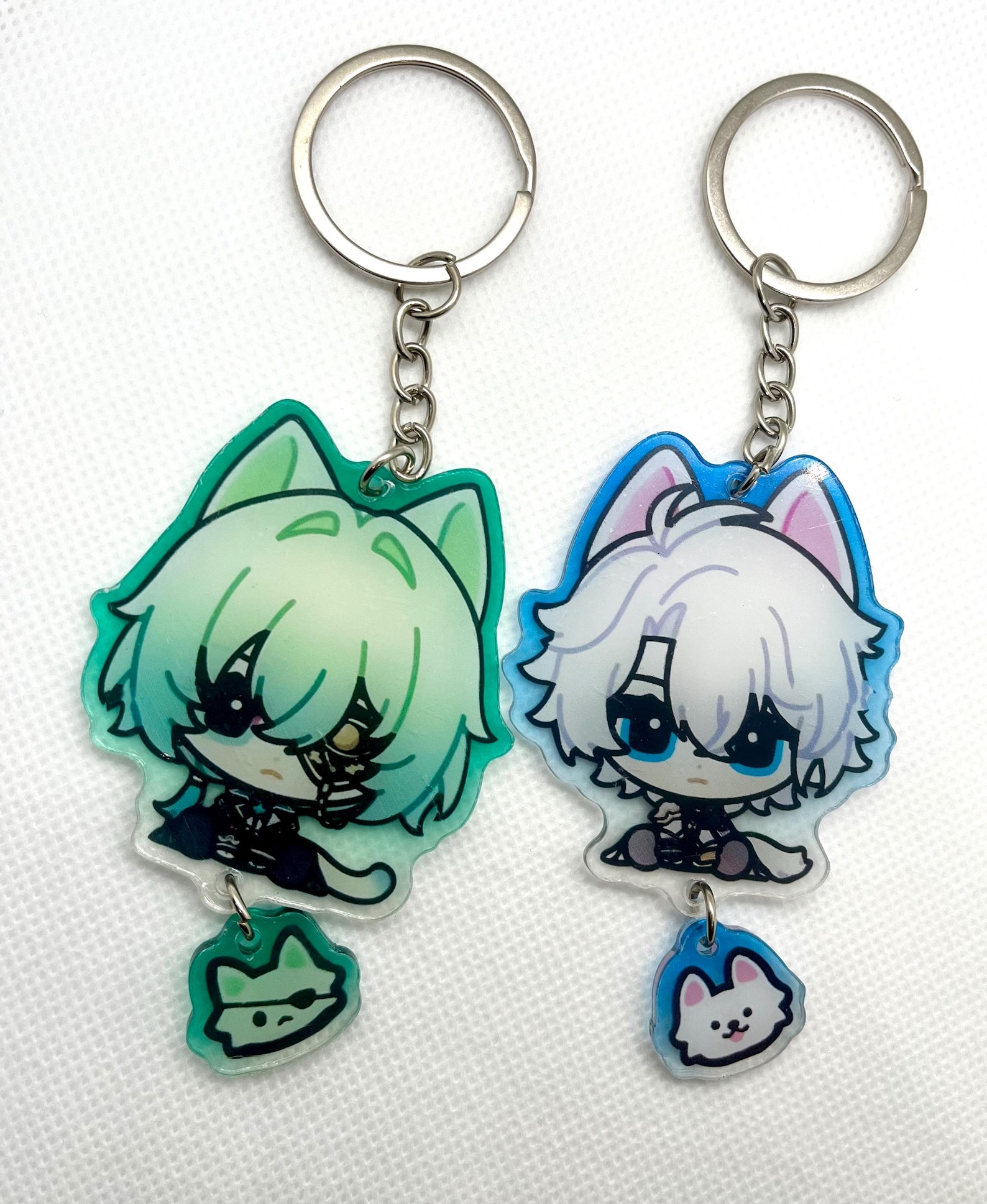 HSR Phainon Anaxa Chibi Double Sided Acrylic Charms Key Chains ...