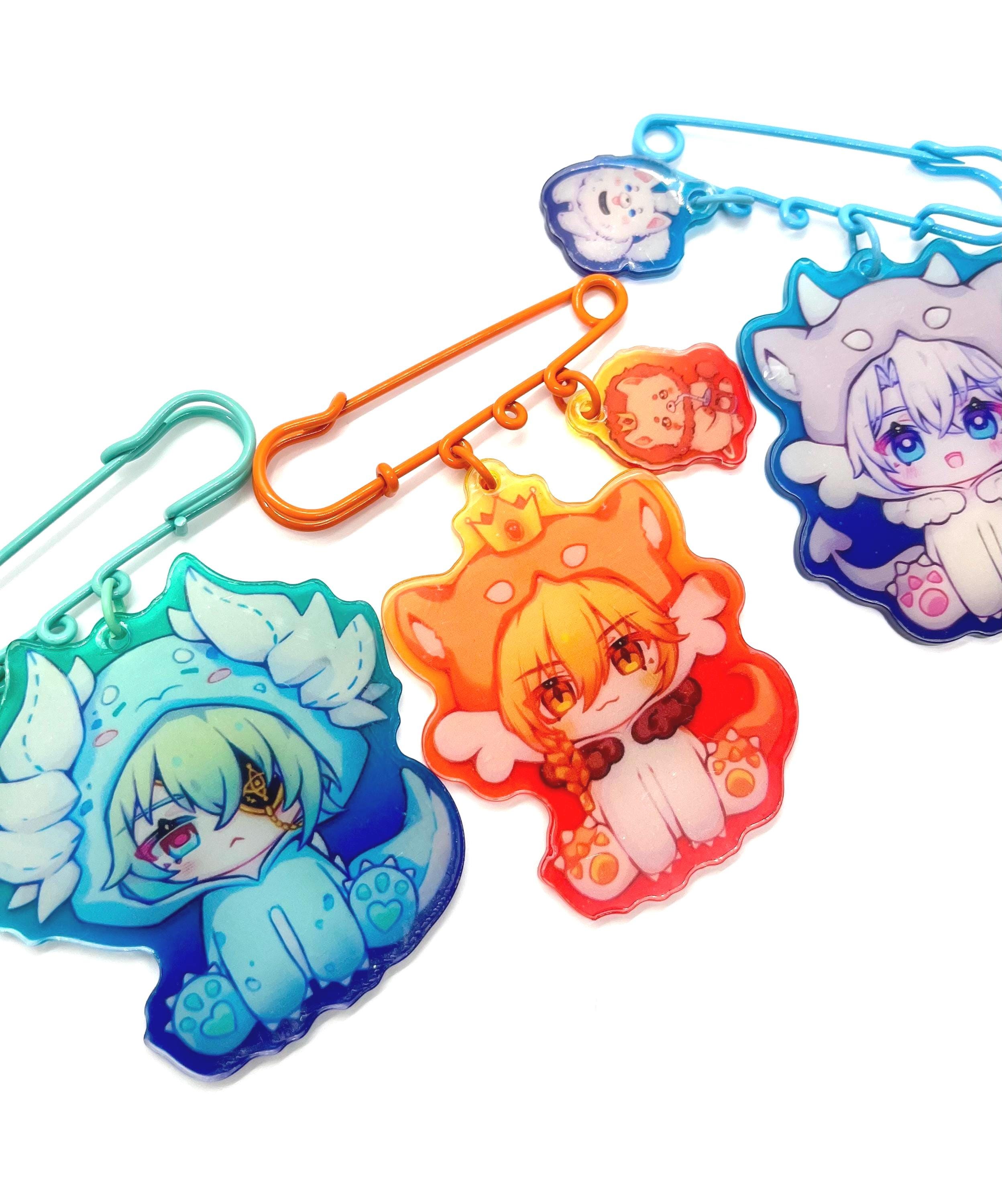 HSR Phainon Anaxa Mydei Chibi Double Sided Acrylic Charms Key Chains ...