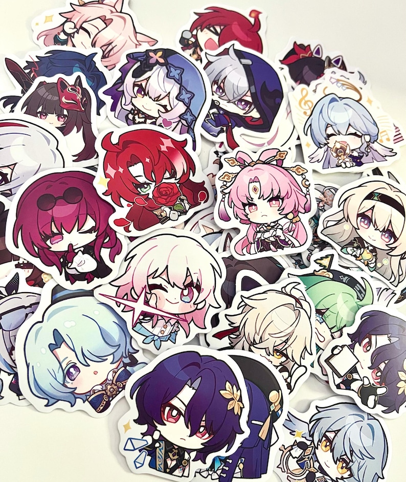50PCS HSR Honkai Star Rail Chibi Stickers Water Proof - Etsy