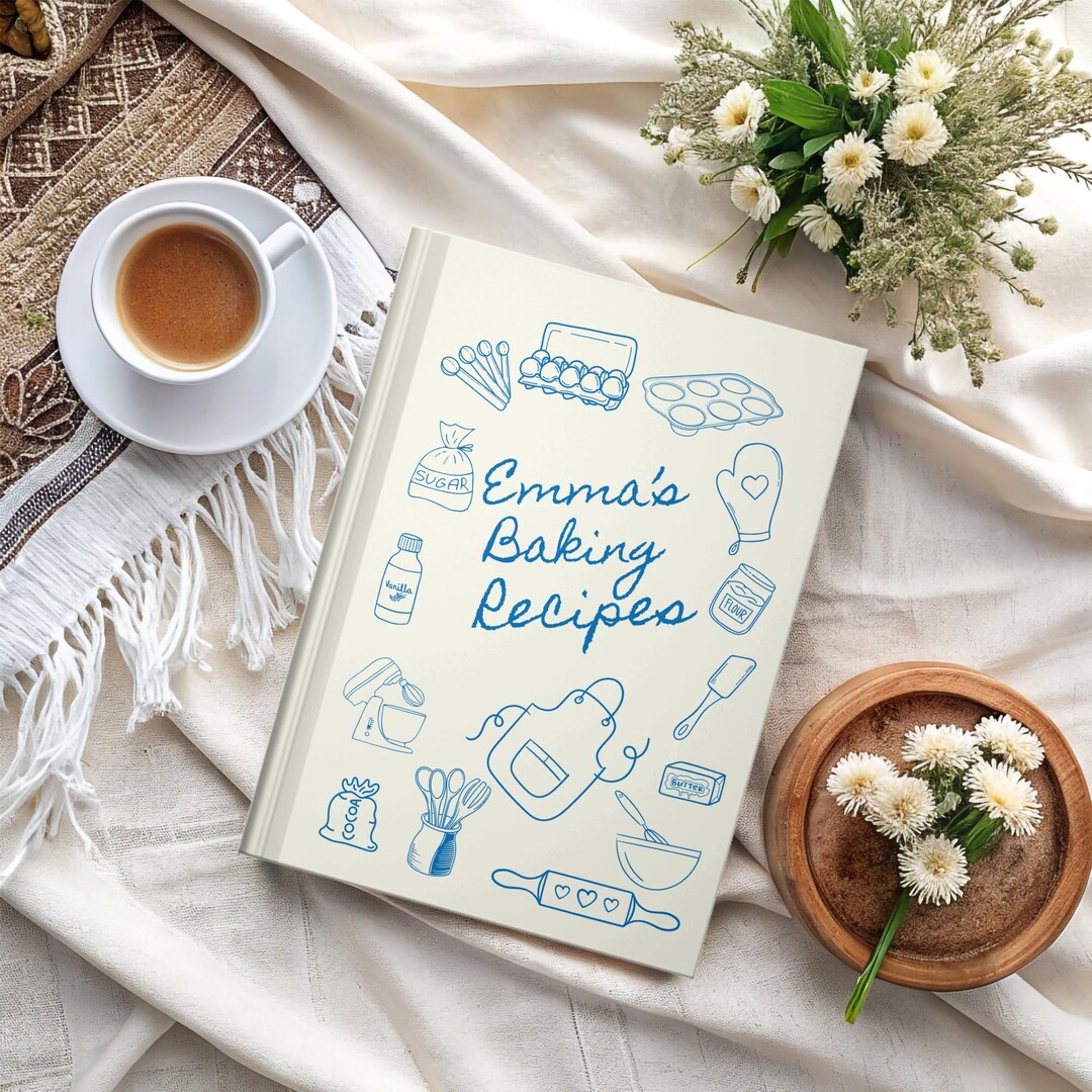 Personalized Baking Recipe Book Custom Cookbook Family Chef Family ...