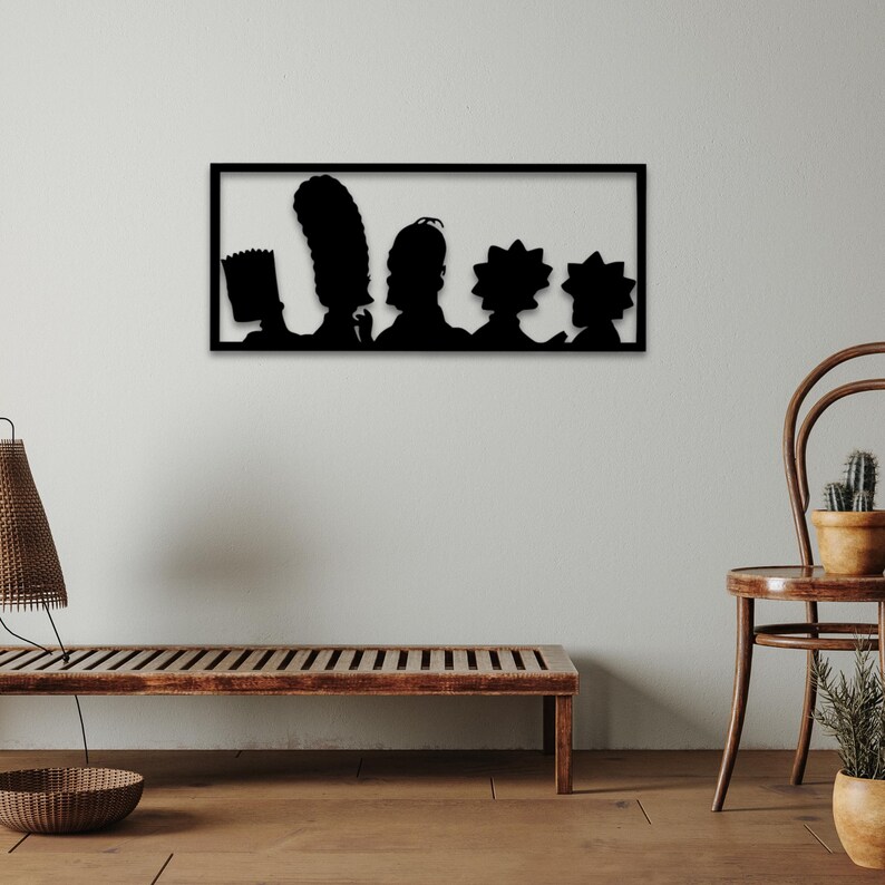 Simpsons Wall Decor Dxf Svg Pdf Ai Laser Cut Files | Glowforge Files ...