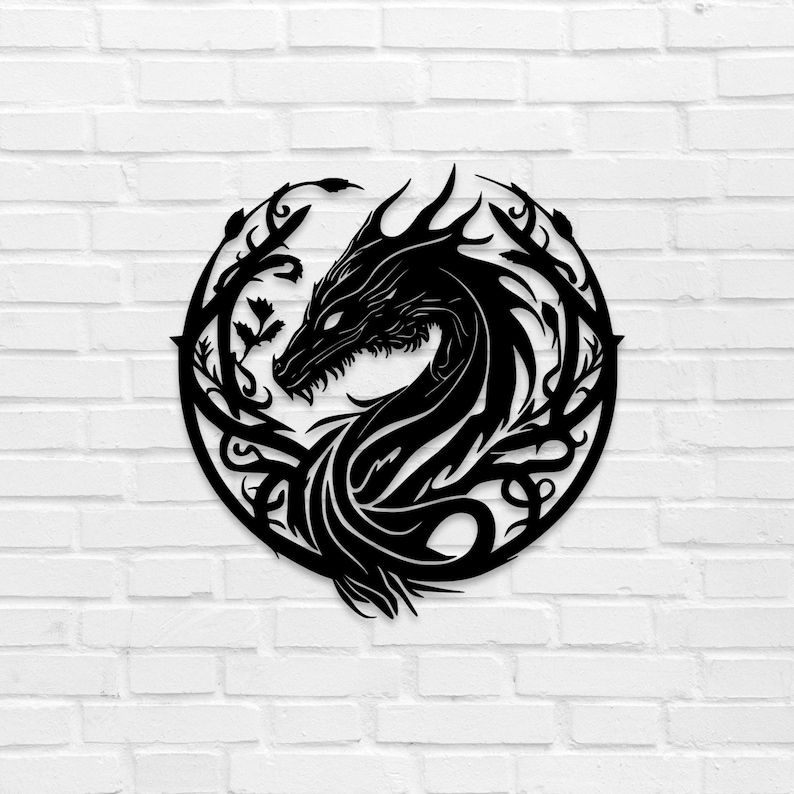 Dragon Laser Cut Svg Dxf Pdf Files | Bearded Dragon Vector File for ...