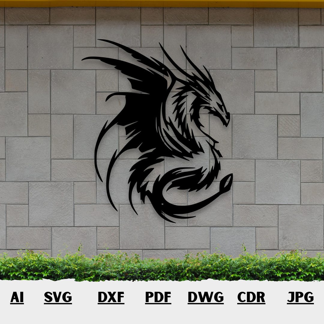 Dragon Laser Cut Svg Dxf Pdf Files | Dragon File Laser Cutting | CNC ...