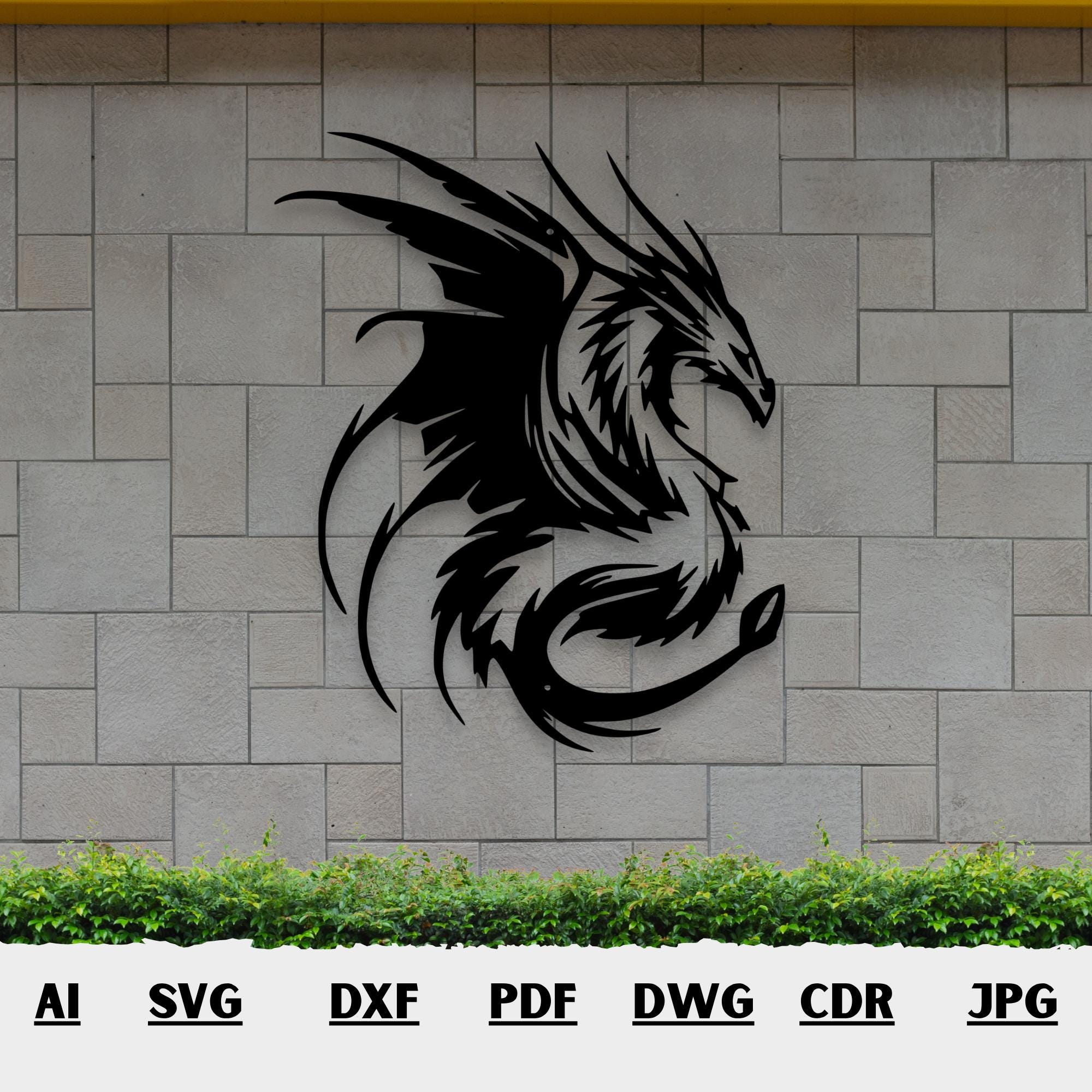 Dragon Laser Cut Svg Dxf Pdf Files | Dragon File Laser Cutting | CNC ...