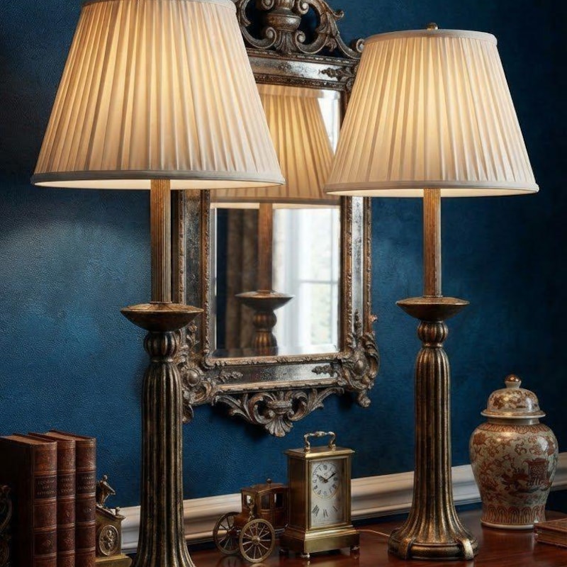 Bronze Vintage Table Lamp - Etsy