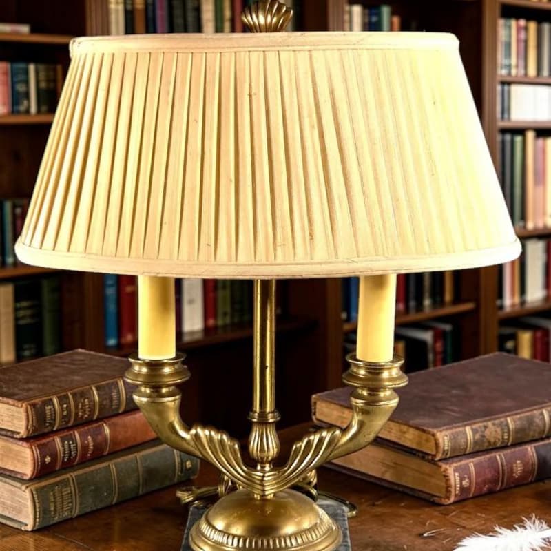 Marble Brass Table Lamp - Etsy