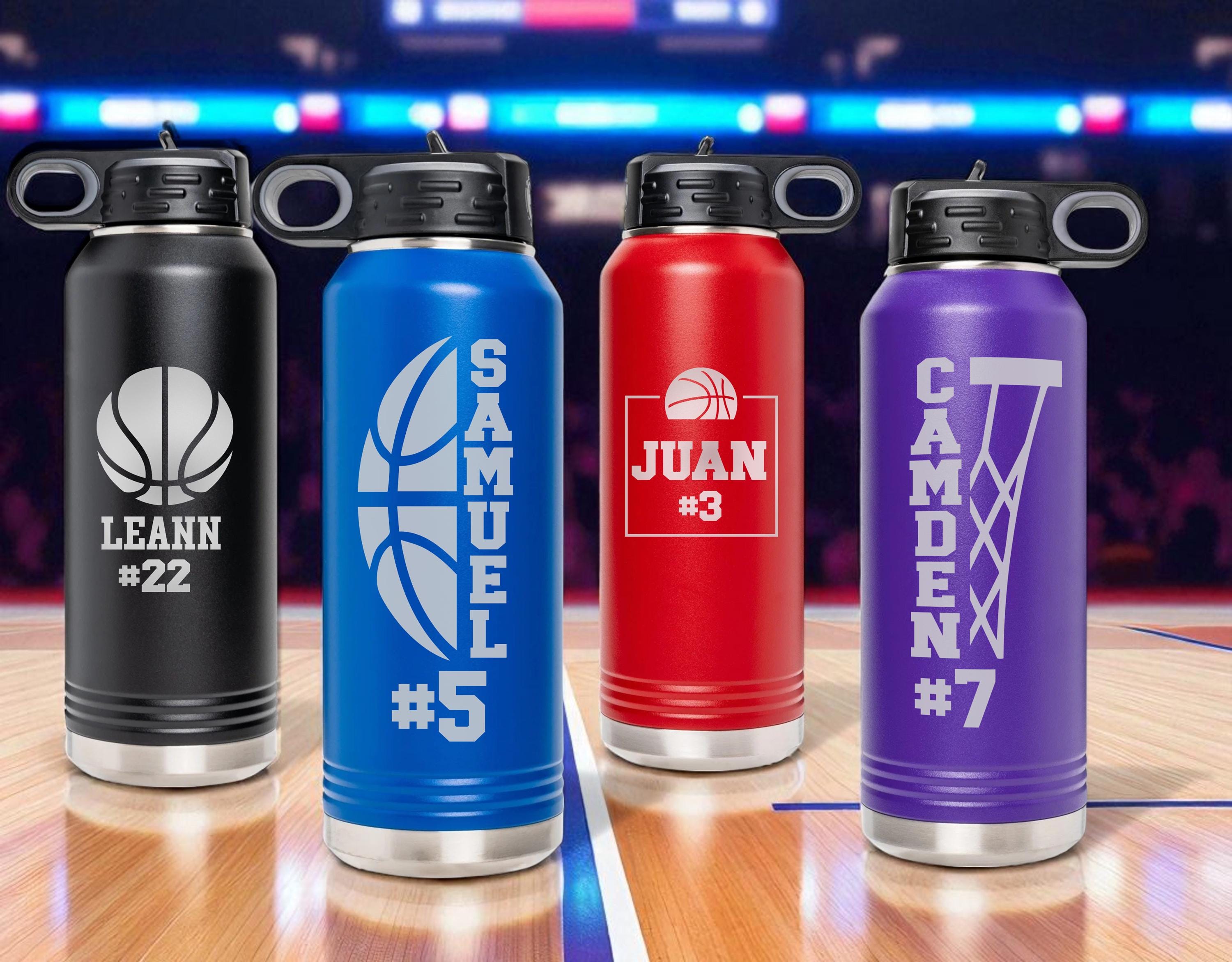 Personalized Sport Water Bottle, Custom Bulk Water Bottle, Basketball ...