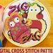 Zig and Zag Inspired Irish Alien Adult Cross Stitch Instant PDF Digital ...