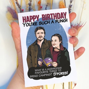 The Last of Us Inspired TV Show Birthday Card - Blank Inside, Funny ...