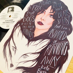 Hounds of Love Kate Bush Inspired A4 Print - FREE PRINT With Every ...