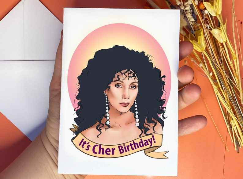 It's Cher Birthday Greetings Card Friendship Birthday - Etsy