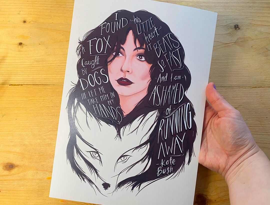 Hounds of Love Kate Bush Inspired A4 Print - FREE PRINT With Every ...