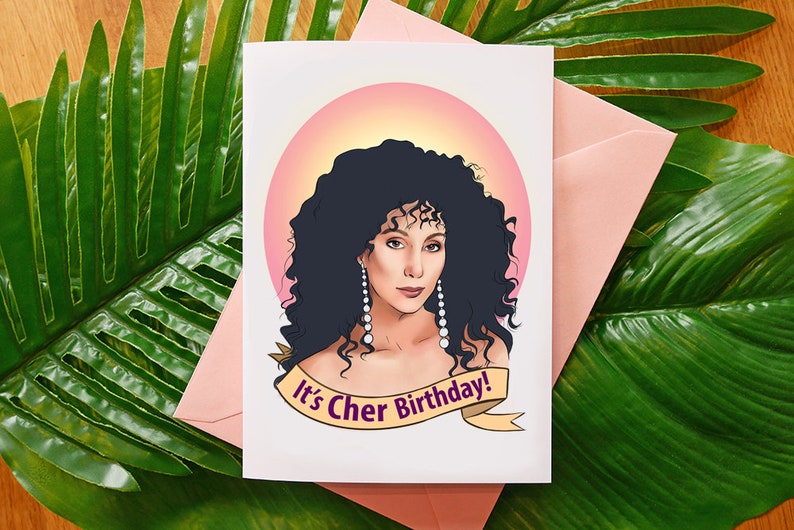 It's Cher Birthday Greetings Card Friendship Birthday - Etsy