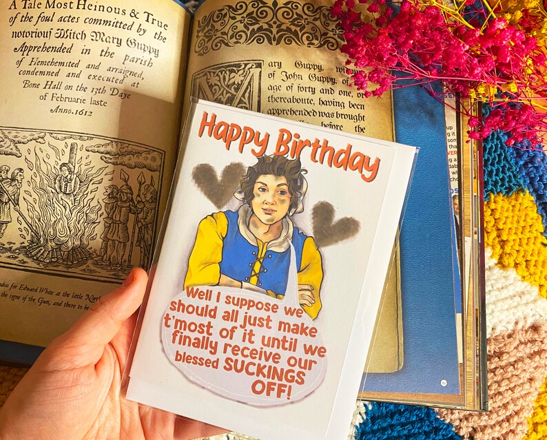 Happy Birthday - Sucked off Mary From TV Show Ghosts Inspired Card ...