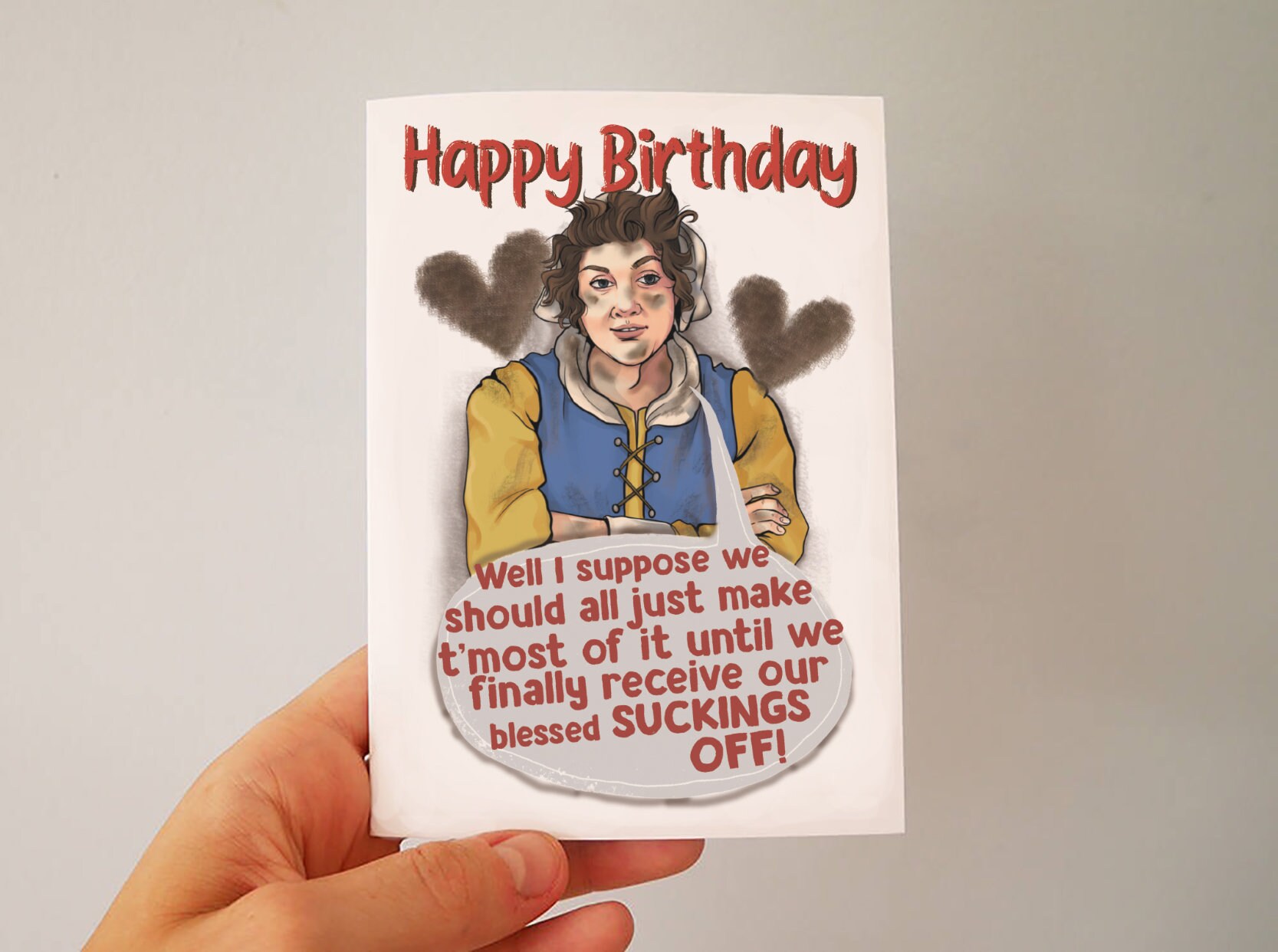 Happy Birthday - Sucked off Mary From TV Show Ghosts Inspired Card ...