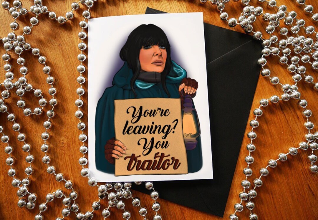 Funny Traitors UK Themed Leaving Card You're Leaving You Traitor C6 ...
