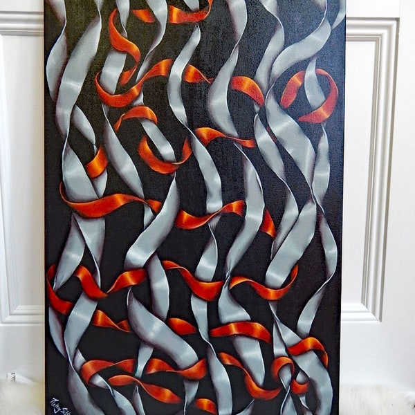 Ribbon Painting - Etsy