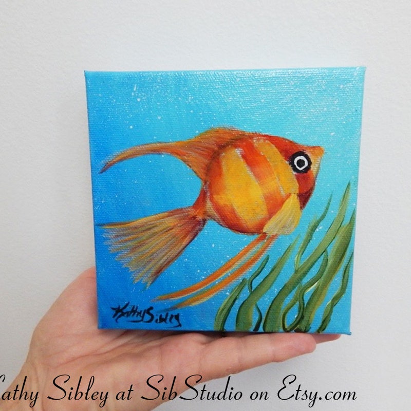 Angelfish Painting - Etsy