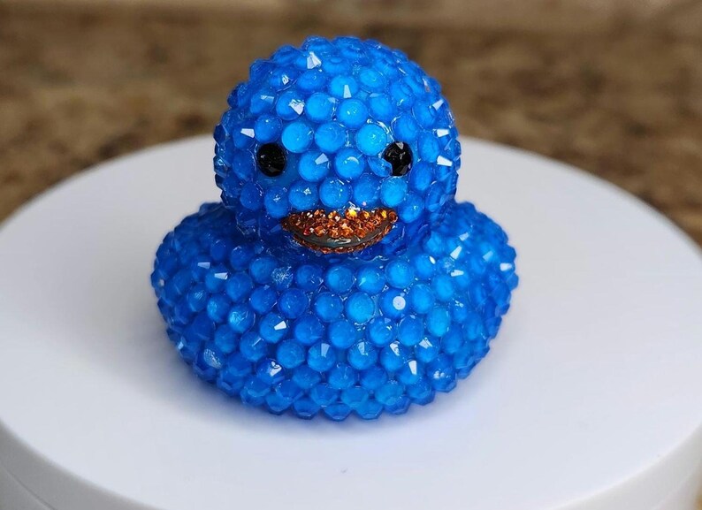 Rhinestone Duck: Single-tone Sparkle Figurine - Etsy