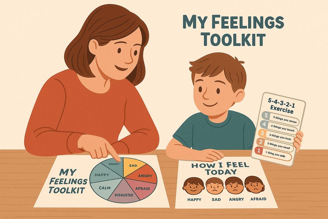 Calm Down Corner Toolkit for Kids – Printable Emotional Regulation ...