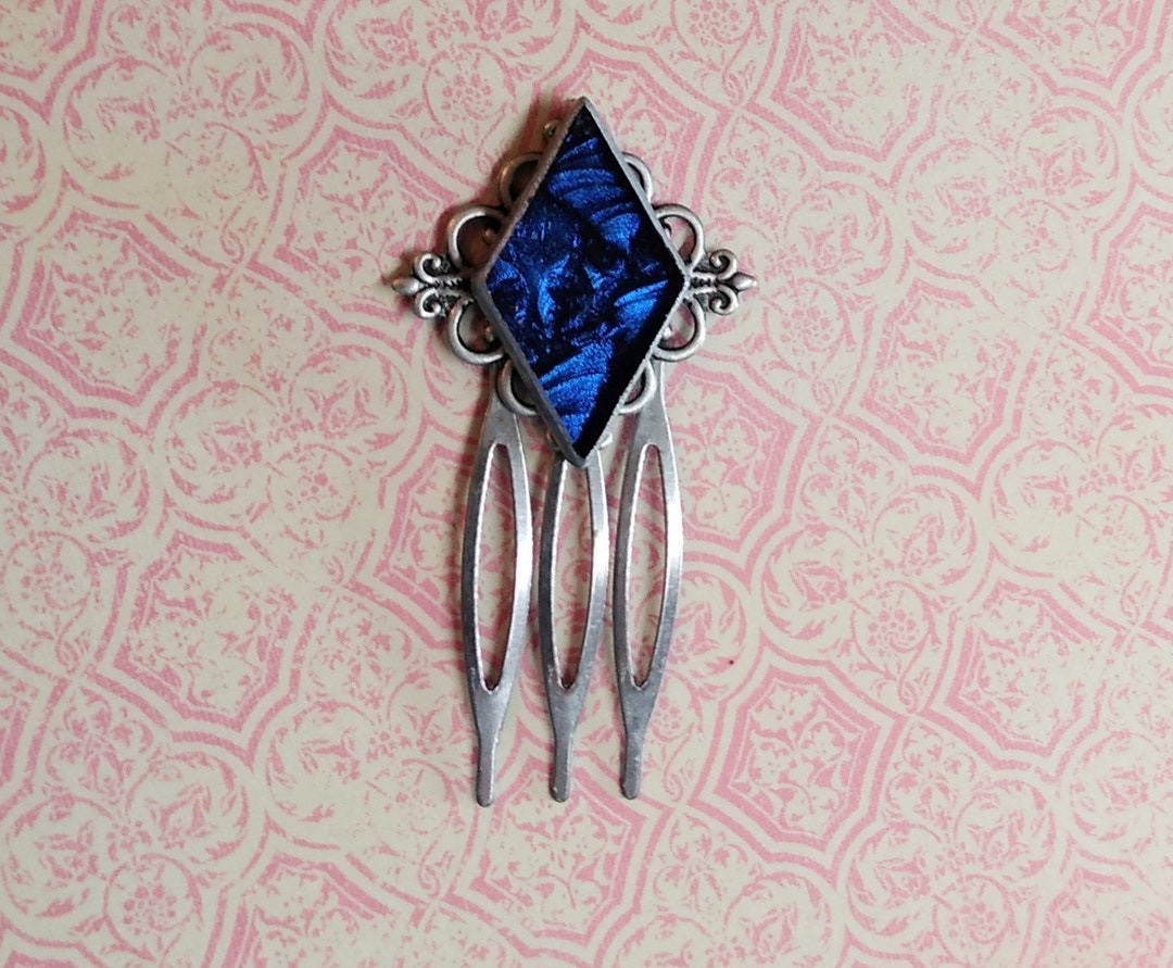 Hair Combs, Stained Glass Hair Combs, Vintage Style Hair Combs, Van ...