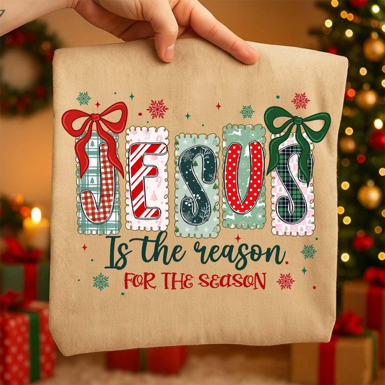 Jesus is the Reason for the Season PNG, Coquette Christian Christmas ...