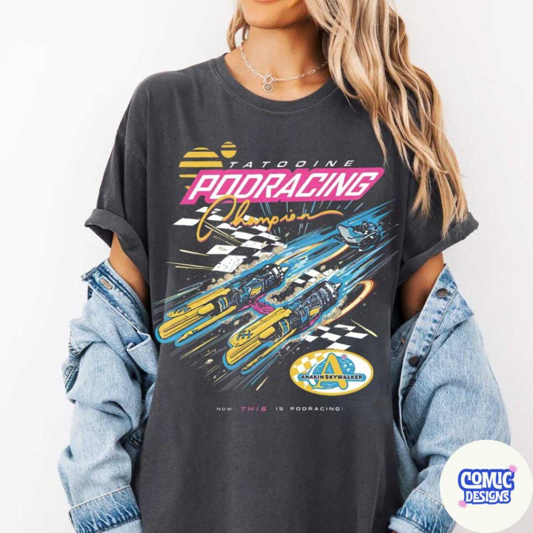 Vintage Retro Tatooine Podracing Champion Shirt, Star Wars Hollywood ...