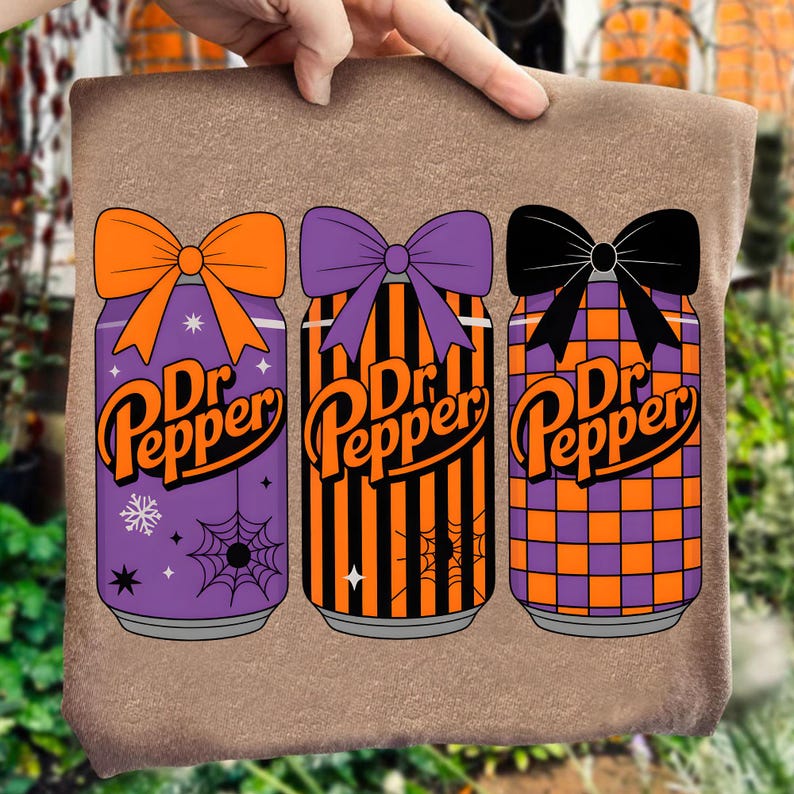 Trendy Halloween Soda Png, Retro Soda Can Digital Download, Cute Bats ...