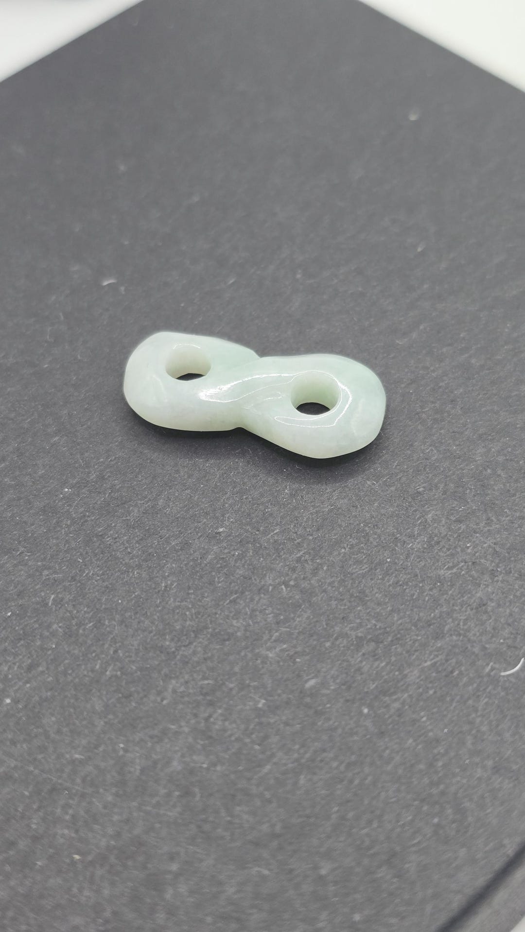 Natural Light Green Jade Infinity Link /pendant – Symbol of Forever. - Etsy