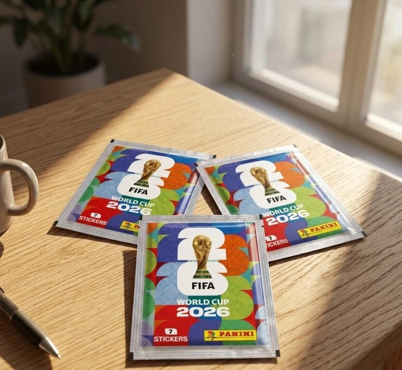 Coleção oficial de figurinhas da Panini para a Copa do Mundo FIFA 2026 ...