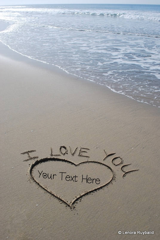 Personalized Digital Art Print Your Text Here I LOVE YOU | Etsy